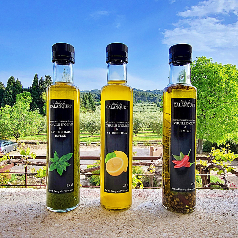 Moulin du Calanquet Huile pimentée 250ml Huiles aromatisées